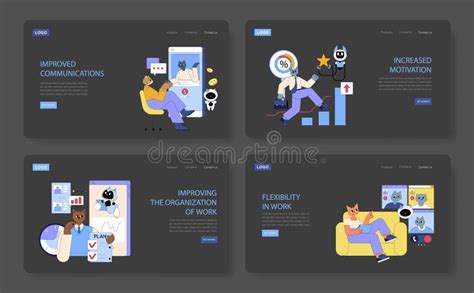 Ai Boosts Mid Sized Businesses Stock Vector Illustration Of Meeting Motivation 373825993