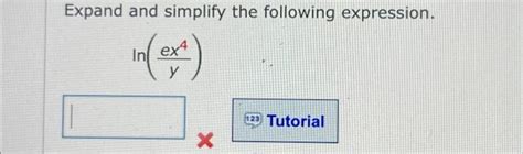 Solved Expand And Simplify The Following Expression In Ext Chegg