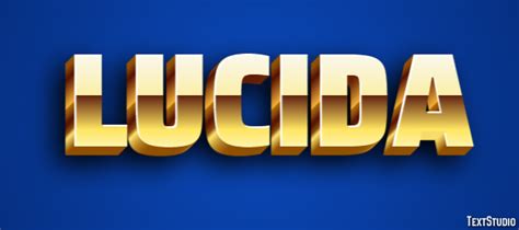 Lucida Text Effect And Logo Design Font