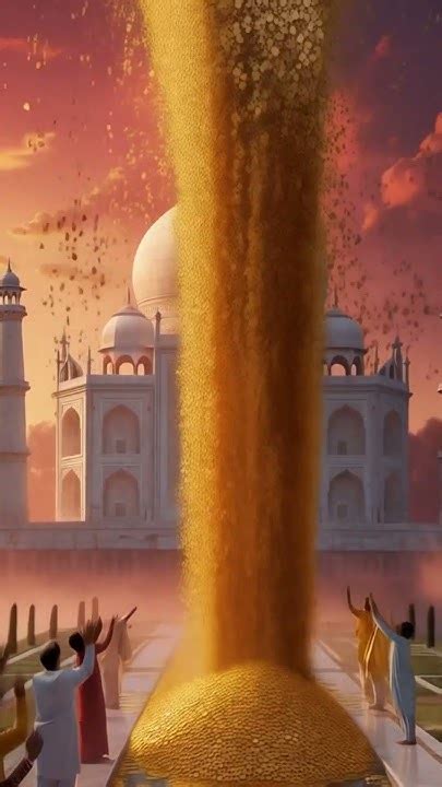 타지마할 앞에서 하늘로 솟구친 황금 기둥 신의 축복인가 Gold Youtube