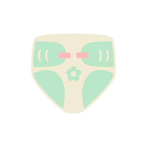 Pañales Para Bebés Un Artículo Esencial Para Los Recién Nacidos Icono Plano Y Lindo Vector Premium