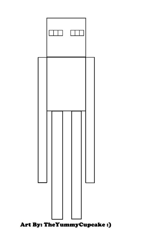 Enderman From Minecraft Coloring Pages At Gendorianblog Blog