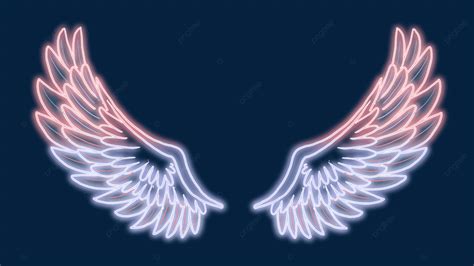 날개 네온 핑크 보라색 그라데이션 조명 효과 빛 날개 네온 불빛 그라데이션 Png 일러스트 및 Psd 이미지 무료 다운로드 Pngtree