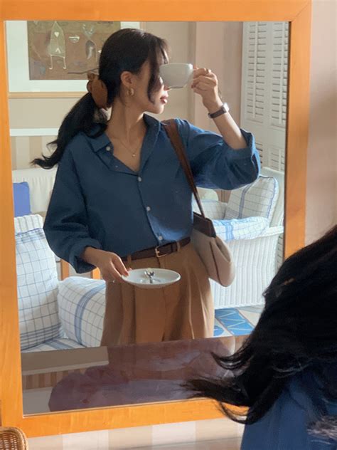 프렌치오브 당일출고made 베이크 봄 비비드 카라 루즈핏 셔츠4color