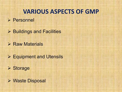 Haccp And Gmp In Project Planning Pptx