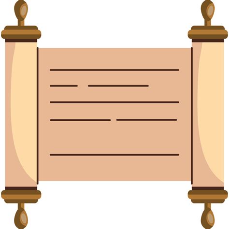 Jewish Torah Scroll Isolated Design 65425052 Png