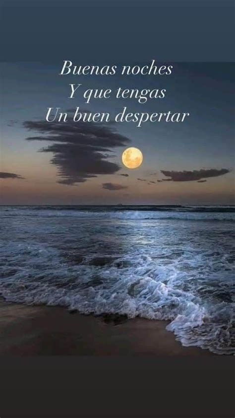 Frases De Buenas Noches Con La Luna Sobre El Mar