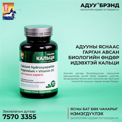 Адуу Монгол адууны яс нь үхрийн яснаас илүү нягт бат бөх учир кальци эрдэсээр баялаг АДУУ