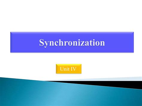 Synchronization Pdf