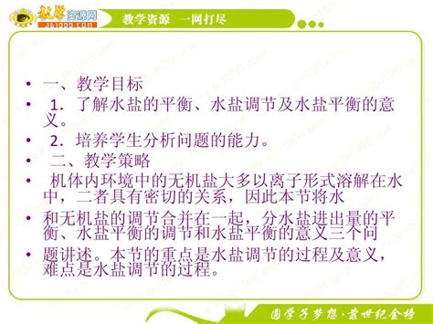 生物1 2 3水盐调节课件 中图版必修3 word文档在线阅读与下载 无忧文档