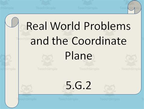 Coordinate Plane Lesson Tables Graph Points Predictions By Teach Simple