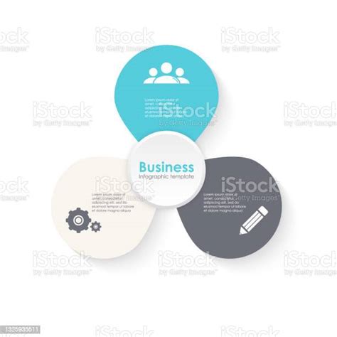 다이어그램 그래프 웹 디자인 프레젠테이션 및 원형 차트를 위한 3단계의 벡터 서클 인포그래픽 템플릿입니다 꽃 식물에 대한 스톡 벡터 아트 및 기타 이미지 Istock
