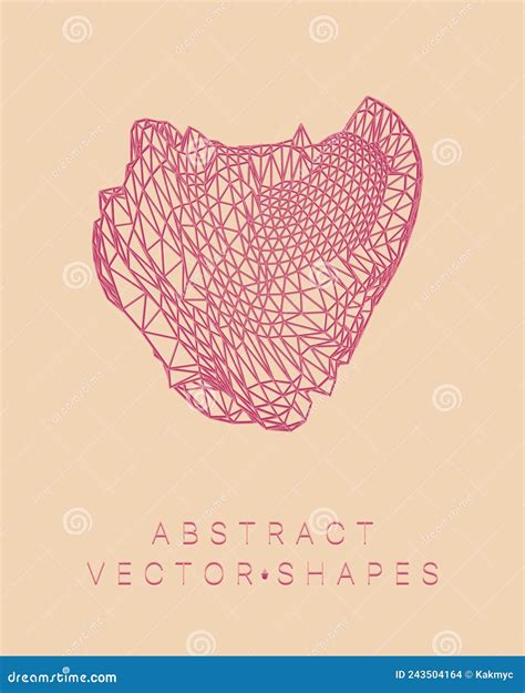 Geometric Shape For Design 3d Technology Style Stock Vector Illustration Of Background