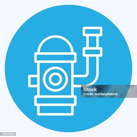 아이콘 소화전 긴급 기호와 관련이 있습니다 파란 눈 스타일 심플한 디자인 일러스트레이션 경외감에 대한 스톡 벡터 아트 및 기타