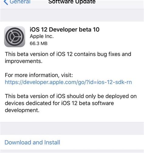 ios 12 developer beta 10 and public beta 8 released to download