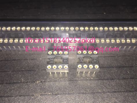 Ic Socket Ic Test Socket Round Hole Socket 8p 8 Pin Chip Seat Dip8