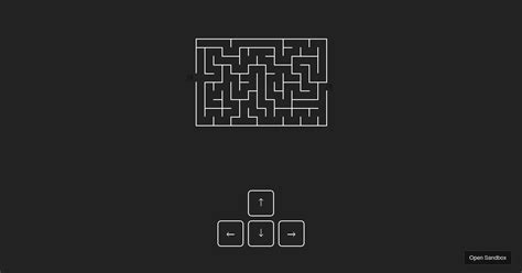 Maze Game Codesandbox