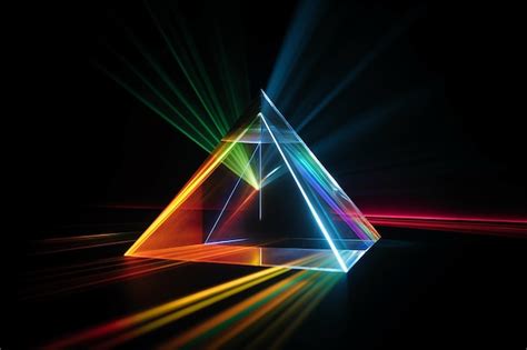 Premium Photo Prism Creating Intersecting Laser Beams