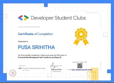 Pusa Srihitha On Linkedin Bootcampgraduate Nodejs Javascript Fullstackdevelopment