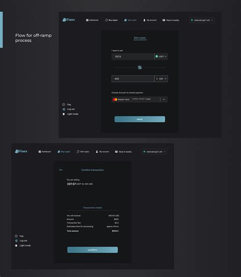 Crypto Ramp Dapp Uiux Design Behance