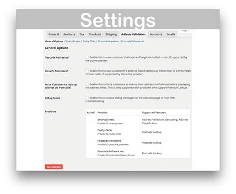 WooCommerce Postcode Address Validation Plugin