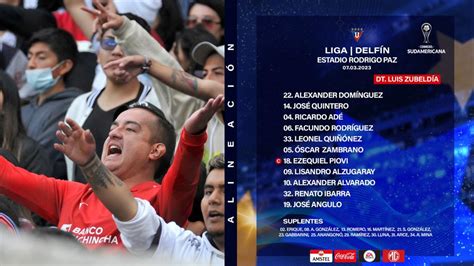Liga De Quito Y DelfÍn Confirman Alineaciones Para Sudamericana Revista Winner