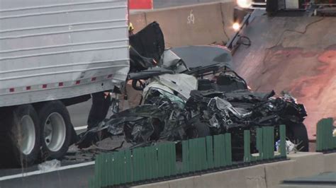 Driver Dies After 2 Vehicle Crash Involving Tractor Trailer On I 495
