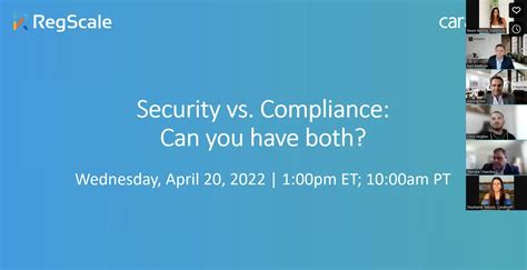 Dont Choose Between Compliance Vs Security