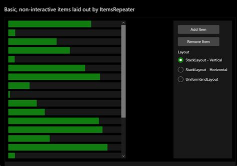 ItemsRepeater Controls Have Useless Scrollbar Issue Microsoft WinUI Gallery GitHub