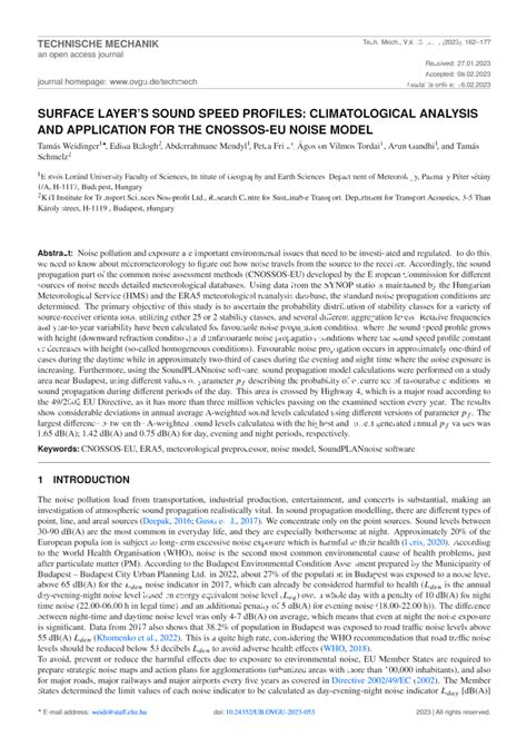 Pdf Surface Layers Sound Speed Profiles Climatological Analysis And Application For The