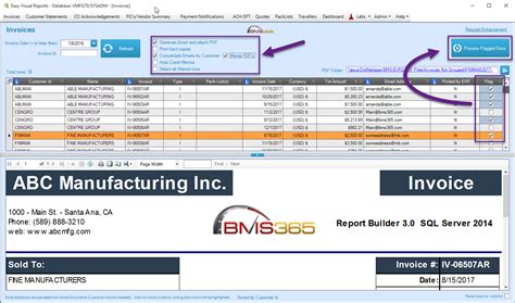 Generating And Emailing An Invoice