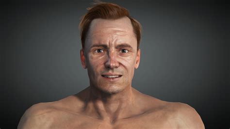3D Model Male Naked For Character Creator And Iclone Ready VR AR