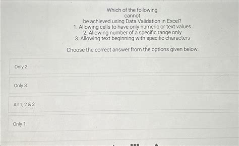 Solved Which Of The Following Cannot Be Achieved Using Data