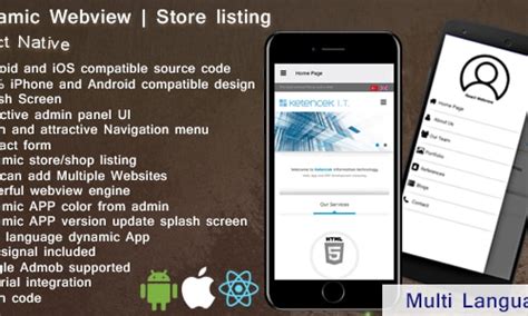 Dynamic Webview Store Listing Ios Android React Native By
