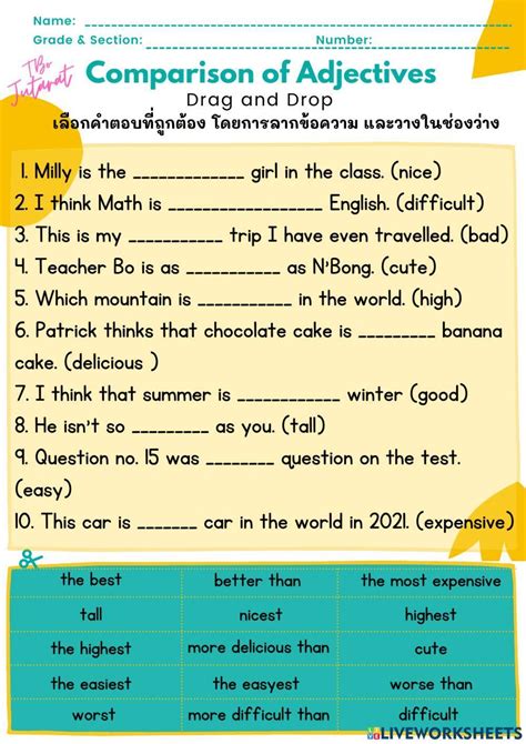 6722368 Comparison Of Adjectives Jutarat