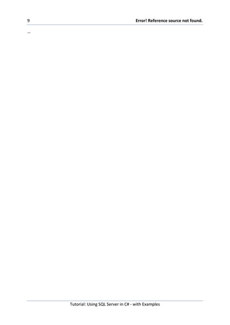 Using Sql Server In C Sharp Pdf