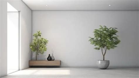 빈 벽과 무성한 식물 장식 3d 거실 인테리어 거실 창 3d 인테리어 카펫 거실 배경 일러스트 및 사진 무료 다운로드