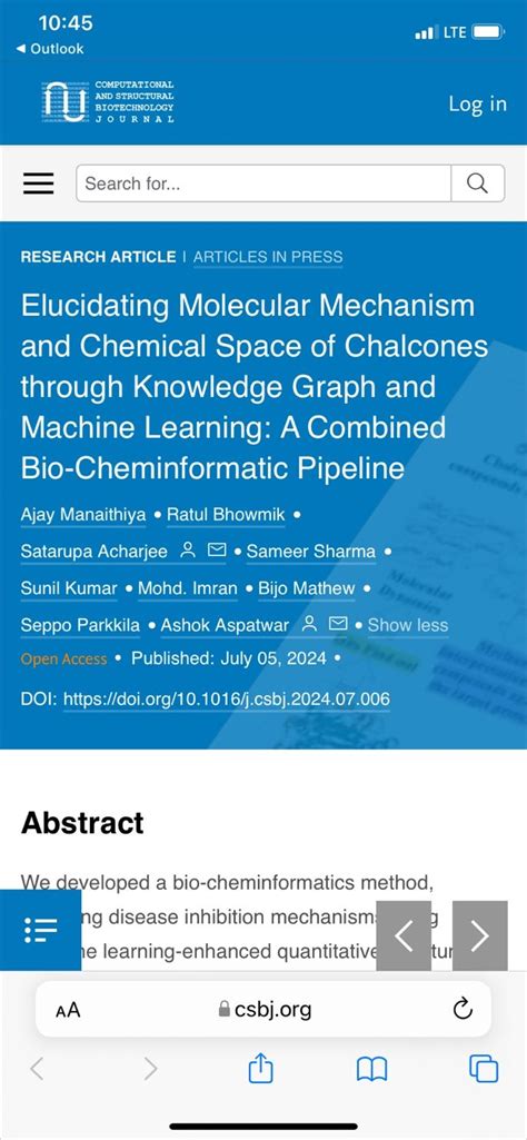 Prof Dr Bijo Mathew On Linkedin If 41 Q1 Elsevier