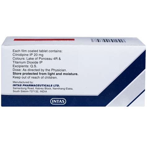 Buy Cilny 20 Mg Tablet 10 Tab In Wholesale Price Online B2b