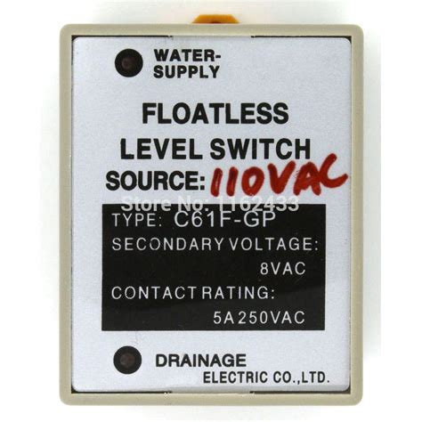 Buy C61f Gp Ac 110v Floatless Level Switch Relay With Socket Base 110vac C61f Gp Water Level