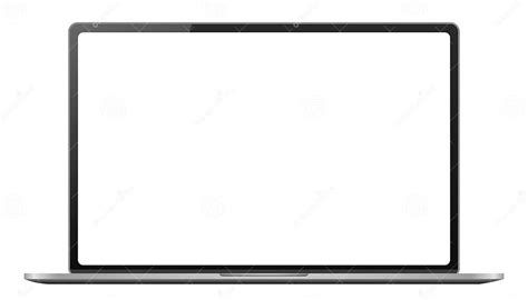 Modello Di Dispositivo Portatile Moderno Con Monitor Bianco Vuoto Per Il Modello Di Dispositivo