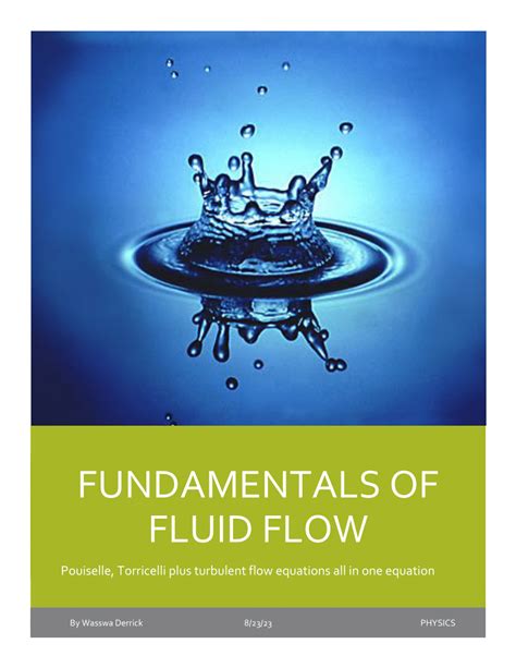 PDF FUNDAMENTALS OF FLUID FLOW 2nd Edition