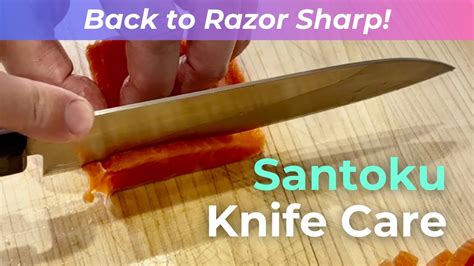 Santoku Knife Care Back To Razor Sharp [knife Sharpening🔪 ] Youtube