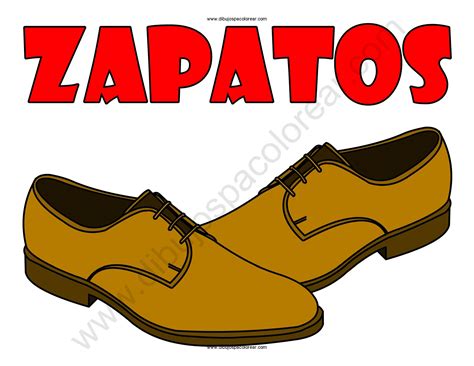 Zapatos Dibujo A Color Y Para Colorear