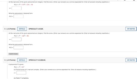 Solved All The Real Zeros Of The Given Polynomial Are