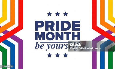 6 월 Lgbtqia 프라이드 의 달 레즈비언 게이 양성애자 트랜스젠더 매년 축하합니다 Lgbt 플래그 무지개 사랑 개념 인권과 관용 포스터 카드 배너 및 배경 벡터