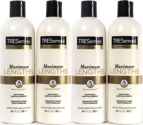 4 Bottles Tresemme 20 Oz Biotin Complex Maximum Lengths And Strength Conditioner Shampoo