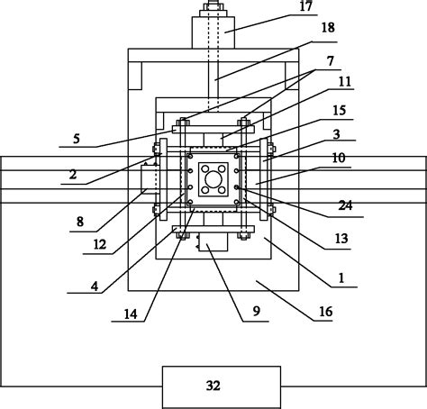 Three Dimensional Loading Simulation Test Device For Tunnel Boring