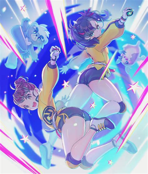 Marnie Gloria Morpeko Morpeko And Kubfu Pokemon And 2 More Drawn