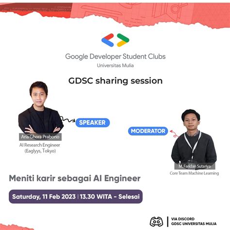 See Gdsc Universitas Mulia Gdsc Sharing Session Meniti Karir Sebagai